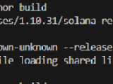 Error While Building Using Anchor Solana Stack Exchange