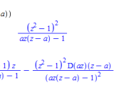Derivative Of Polynomial Division In Maple Mathematics Stack Exchange