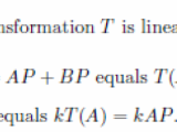 Matrices Notation Of The Transformations In Linear Algebra