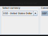 Swing Java Currency Converter Gui Stack Overflow