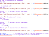 Powershell Script Error Assistance Stack Overflow