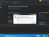 C Error To Open New Project Via Visual Studio 2015 Stack Overflow