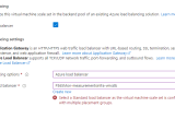 Azure Select A Standard Load Balancer Stack Overflow
