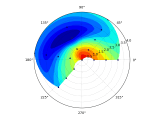 Python How To Fit Result Of Matplotlib Pyplot Contourf Into Circle