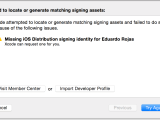 Missing Ios Distribution Signing Identity Xcode Stack Overflow