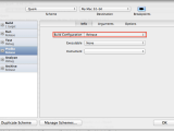 Xcode4 Xcode Scheme Can T Select Build Configuration Stack Overflow