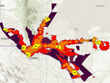 Heat Map Heatmap With Population And Travel Time Using Arcgis Pro