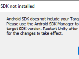 Unity Android Sdk Does Not Include Your Target Sdk Stack Overflow