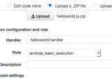 Javascript Creating A Lambda Function In Aws From Zip File Stack