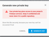 Generate Private Key Firebase Admin Sdk Stack Overflow
