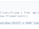 Raw Query In Prisma Query Console Stack Overflow