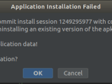 Android App Installation Failed With Message Failed To Commit