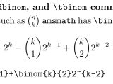 Fonts Strange Behaviour Of Binomial Coefficient S Delimiters Tex