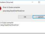 Sbt Scala Compiler Stackoverflow Error When Importing Project Stack