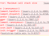 Javascript Maximum Call Stack Size Exceeded Jquery Stack Overflow