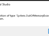 C System Outofmemoryexception Error In Visual Studio 2019 Stack