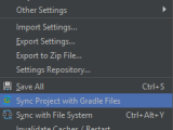 Android Studio Refresh Project With Build Gradle Changes Stack Overflow