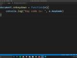 Javascript Keycode Function Gets Slashed Out On Writing It In Vs