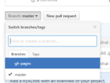 Unable To Change Source Branch In Github Pages Stack Overflow