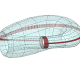 Algebraic Topology Visualizing Shaded Region In Klein Bottle