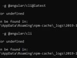 Npm Install G Angular Cli Not Executing Stack Overflow