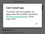 Installation Why Is Play Store Showing Can T Install App Error