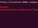 Javascript Unknown Word Error Showing After Adding Postcss Loader