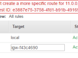 Amazon Web Services Understanding Aws Route Tables Cannot Create A