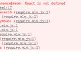 Javascript React Not Defined When Loading With Requirejs Stack Overflow