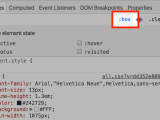 Css See Hover State In Chrome Developer Tools Stack Overflow
