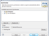 Eclipse Team Synchronization Difference Between Workspace And Java