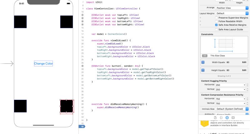 Ios How Do You Use A Size Constraint Without Having The Uiview Move - Download Professional Dark Pattern | HD