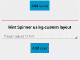 Java How To Set Hint Text For Spinner Stack Overflow