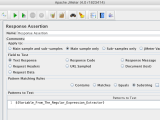 Jmeter Response Assertion Stack Overflow