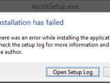 Atom Installation Error On Windows 10 Stack Overflow