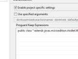 Java Me How To Configure Proguard In Eclipse Me For Generating Jar