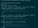 Deno Uncaught Syntaxerror Unexpected Identifier At Evaluate Deno
