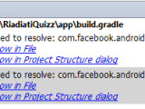 Android Studio Failed To Resolve Facebook Sdk Stack Overflow