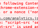 Javascript Refused To Execute Inline Script Because It Violates The