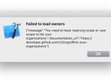 Failed To Load Owners Error In Xcode Using Github Stack Overflow
