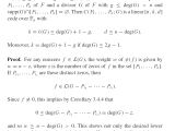 Clarification Of A Theorem In Algebraic Geometric Coding Theory