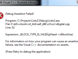 C Debug Assertion Failed Stack Overflow