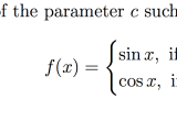 Calculus Continuity With Piecewise Functions And Limits Mathematics