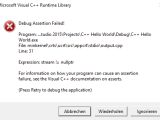 Visual C Error Debug Assertion Failed Stack Overflow