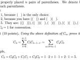 Combinatorics Combinatorial Argument With Catalan Numbers