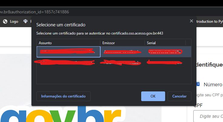 Select A Certificate Selenium Python Stack Overflow - Best Abstract Pictures in Ultra HD