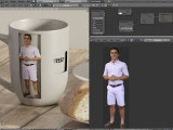 Texturing Png Transparency Shadow Issue For Graphics On A Coffee Mug