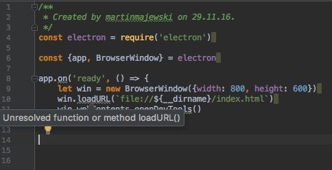 Javascript Webstorm 2016 3 Electron Unresolved Function Or Method - Ultra HD Vintage Wallpapers for Desktop