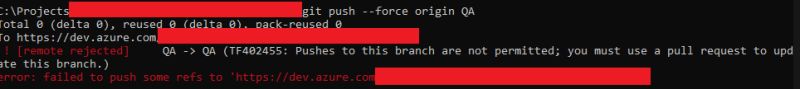 Git Azure Devops Cannot Force Push Branch With Maximal Permissions - Ocean Picture Collection - HD Quality