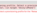 Unity Game Engine Xcode 10 0 Error Requires A Provisioning Profile